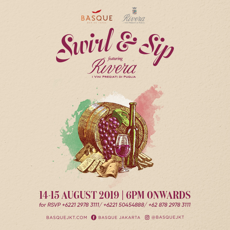 Swirl & Sip featuring Rivera - BASQUE