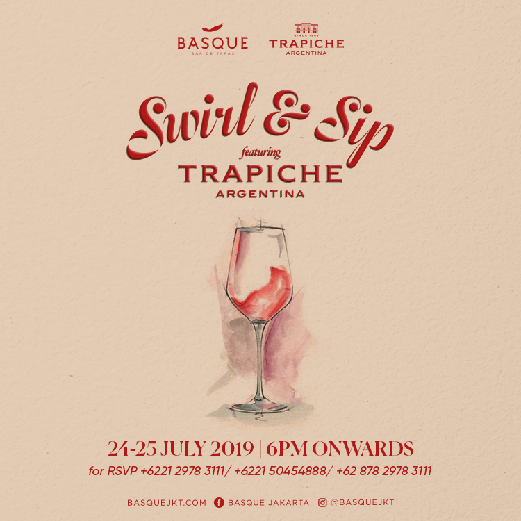 Swirl & Sip featuring Trapiche - BASQUE